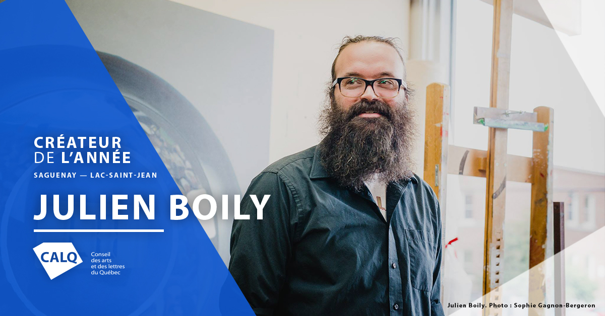 Julien Boily reçoit le Prix du CALQ – Créateur de l’année au Saguenay ...